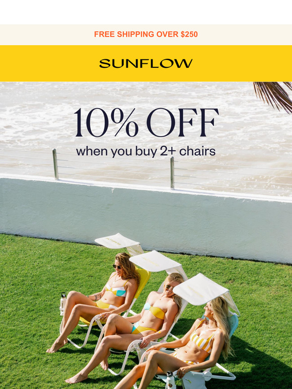 SUNFLOW: Summer Vacation with SUNFLOW Chairs! | Milled
