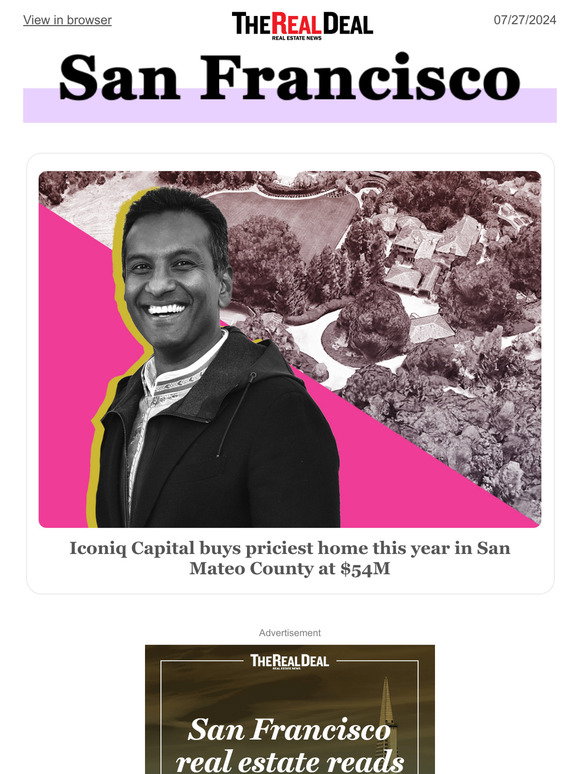 The Real Deal: Iconiq Capital pays $54M for Woodside estate; Private ...