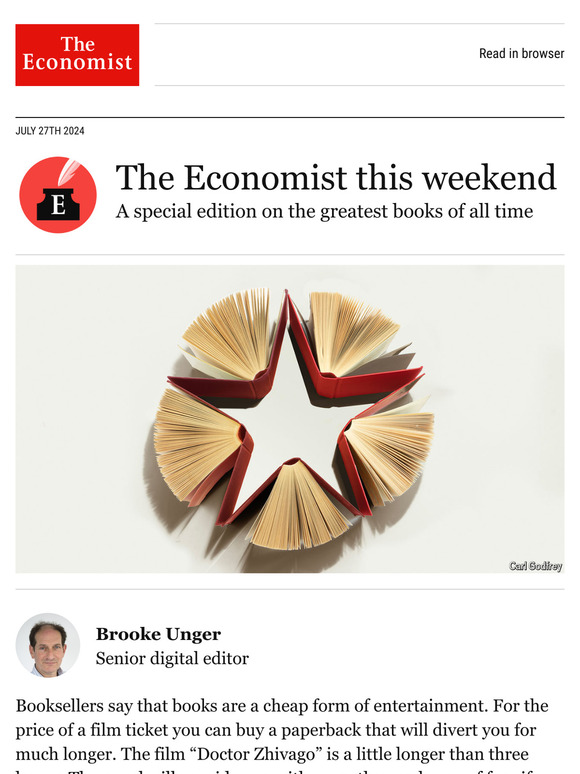 The Economist: What are the greatest books of all time? | Milled