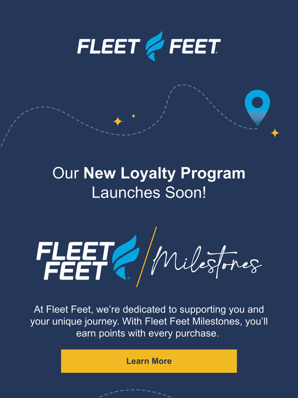 fleet feet: Our new loyalty program launches soon! | Milled