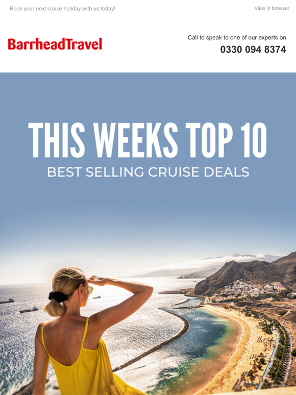 Barrhead Travel: This weeks top 10 cruise deals | FREE Upgrades, Save ...