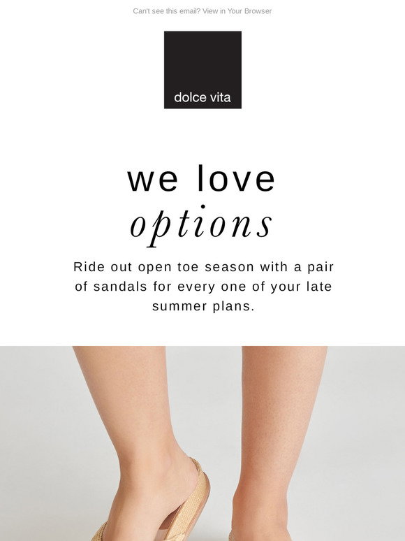Dolce Vita: SANDALS FOR EVERY EVENT | Milled