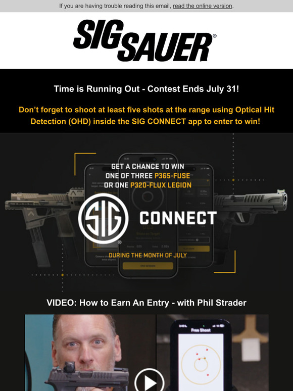 SIG SAUER: Last Chancet: Enter to Win a P320-FLUX LEGION or P365-FUSE ...