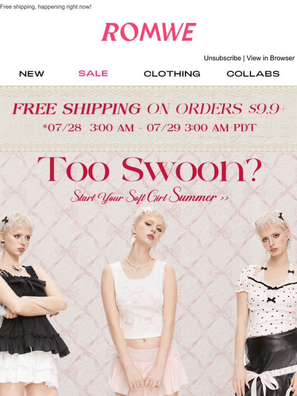 ROMWE: A SALE STORM is coming! There's Still Time... 99% OFF Plus FREE ...