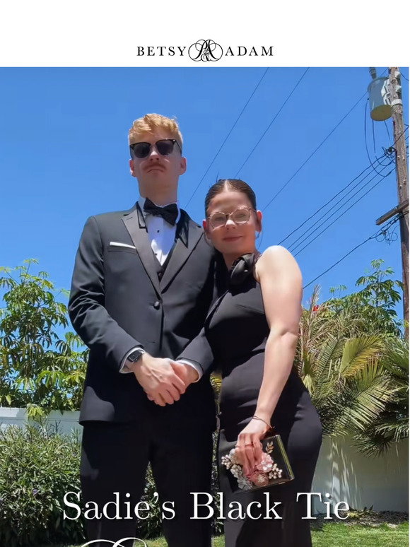 Betsy and Adam: How We Helped an Influencer Slay Black Tie | Milled