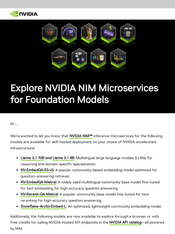 Nvidia: Download NIM inference microservice for AI foundation models | Milled