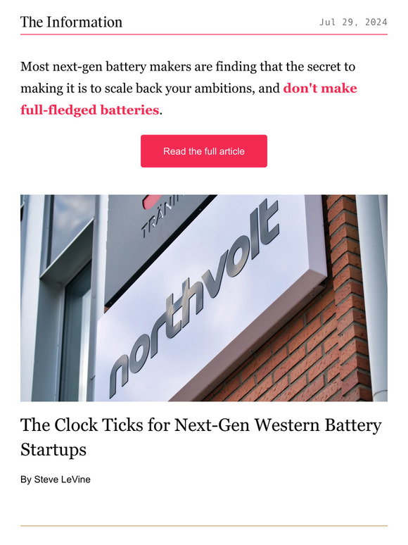 The Information: Running Out of Gas: The Clock Ticks for Next-Gen ...