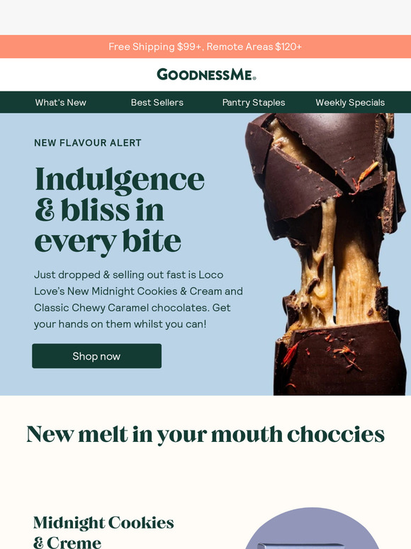 GoodnessMe: New Cookies & Creme Choccies | Milled