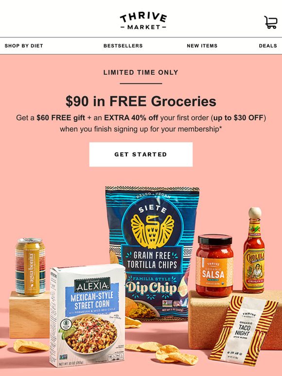 Thrive Market Email Newsletters: Shop Sales, Discounts, and Coupon Codes