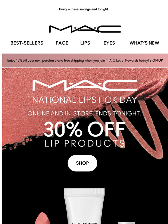 MAC Email Newsletters: Shop Sales, Discounts, and Coupon Codes