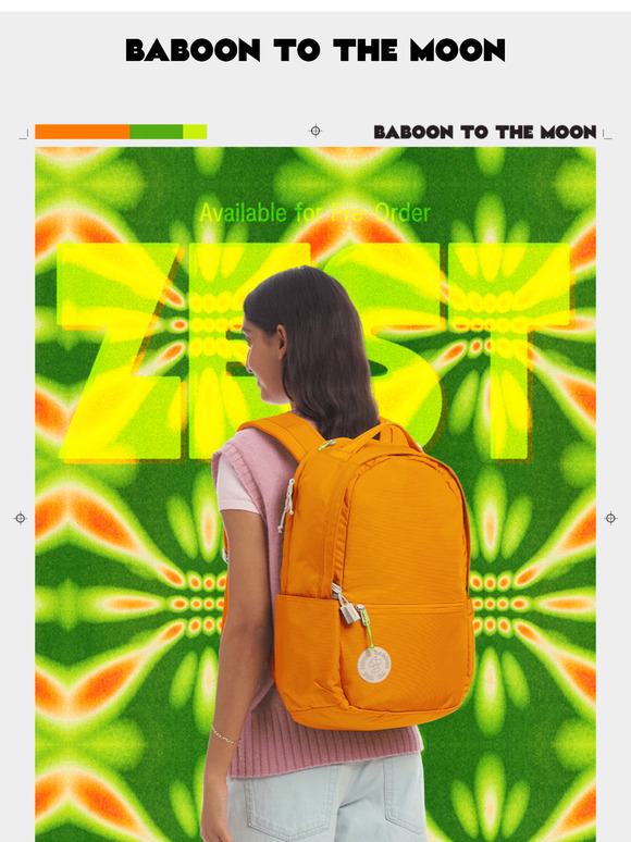Baboon To The Moon: THE LONG-AWAITED ZEST BACKPACK | Milled