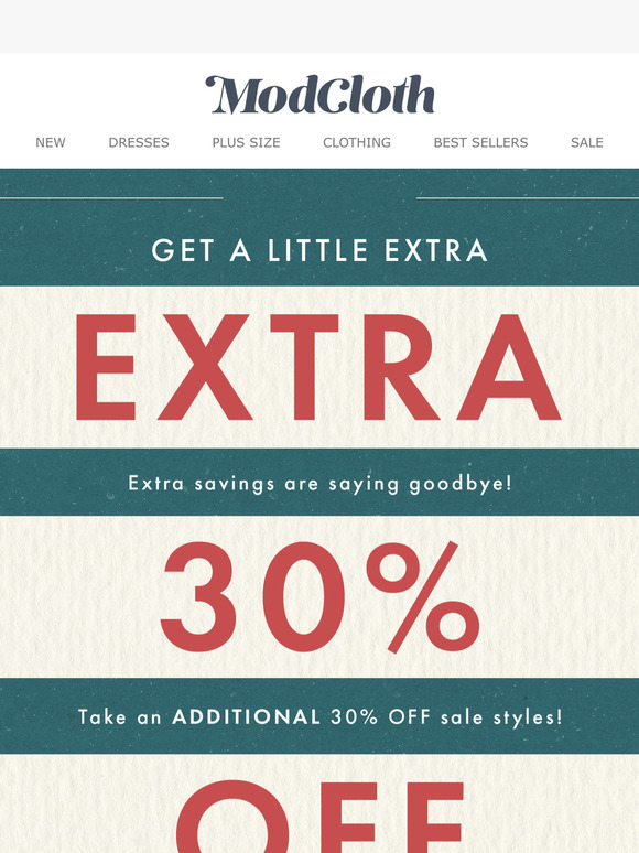 Modcloth Email Newsletters: Shop Sales, Discounts, and Coupon Codes