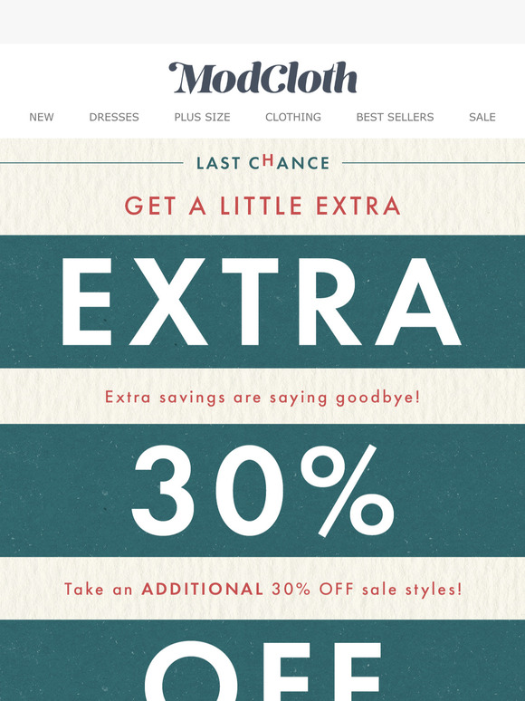 Modcloth Email Newsletters: Shop Sales, Discounts, and Coupon Codes