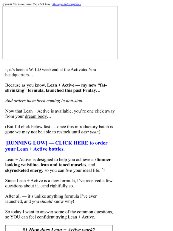 Activated You: FAQ: Your Lean + Active questions, answered! | Milled