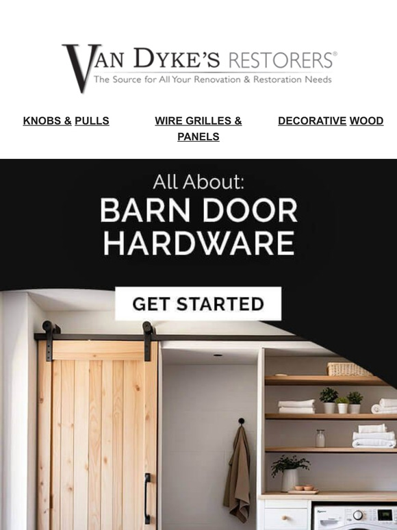 Van Dyke's Restorers: Resolve Awkward Doorways with Rolling Barn Doors ...