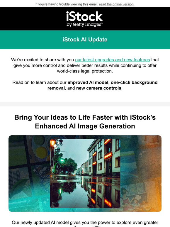 iStock: Come Back for an Improved AI Experience: Updated AI Model ...