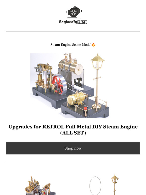 Engine DIY Shop: Steam Engine Scene Model🔥 | Milled