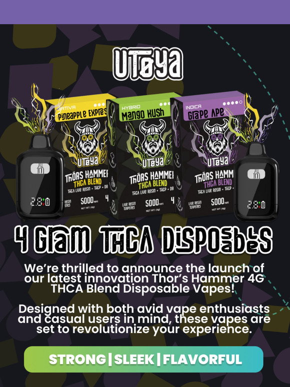 Utoya: 🤝 The Strongest THCA Vape Around | Milled
