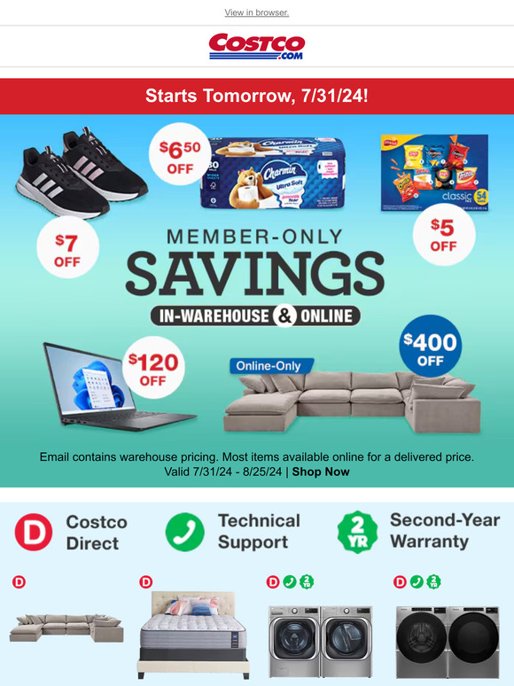 Costco: Preview Tomorrow's Member-Only Savings Today! | Milled