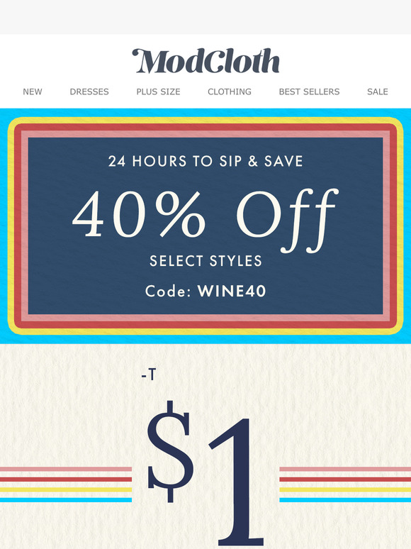 Modcloth Email Newsletters: Shop Sales, Discounts, and Coupon Codes