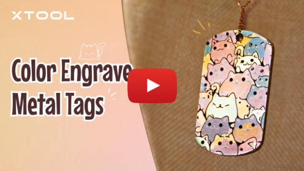 xTool: Color Engraving Metal Tutorial with xTool F1 Ultra. | Milled