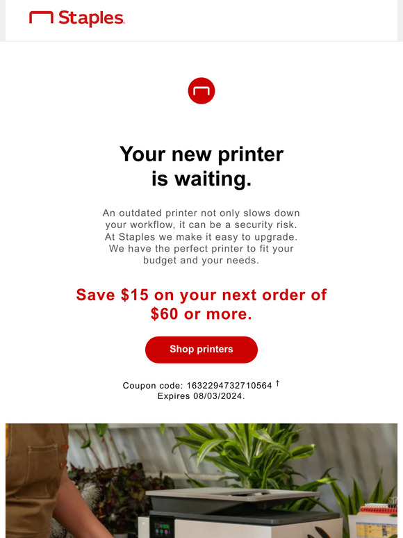 Staples: We've got the printer upgrade you need. | Milled