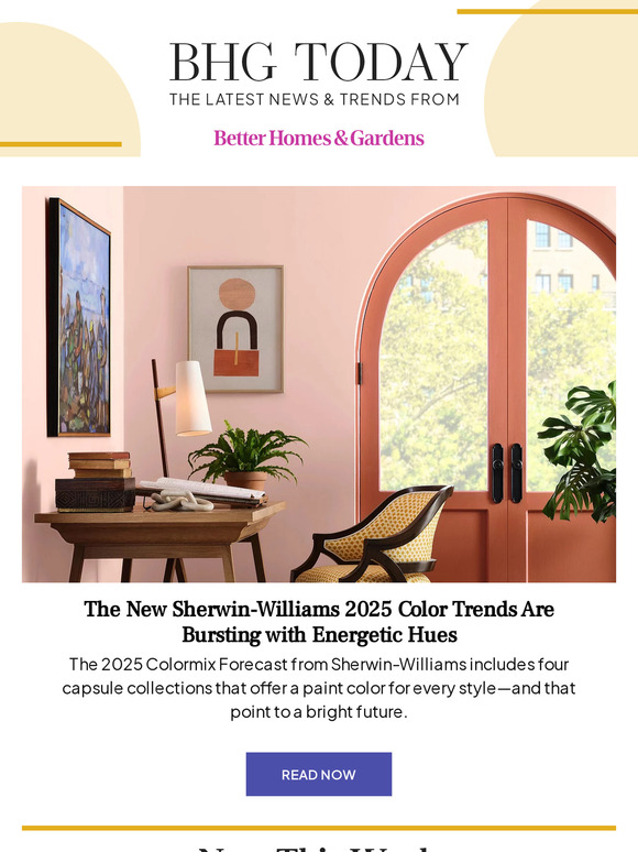 Better Homes and Gardens: The New Sherwin-Williams 2025 Color Trends ...