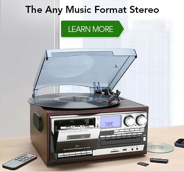 Hammacher Schlemmer: The Any Music Format Stereo | Milled