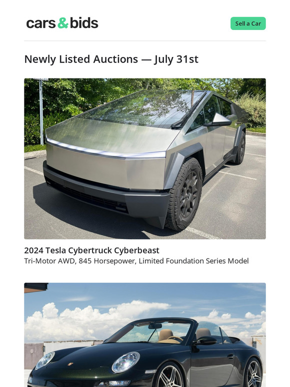 Cars & Bids: Cars & Bids Today | Milled