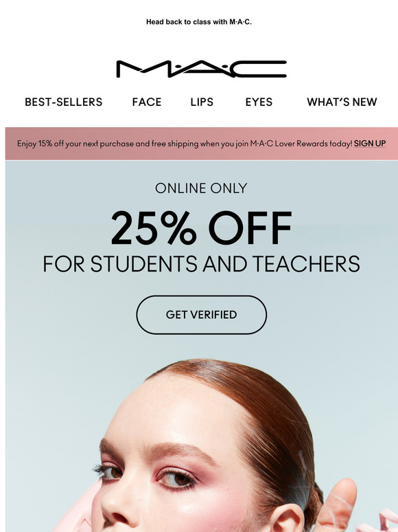 MAC Email Newsletters: Shop Sales, Discounts, and Coupon Codes