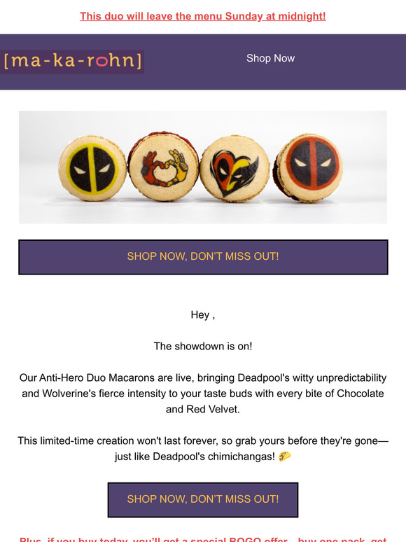 Makarohn: 🍫 Red Velvet Meets Chocolate: A Deadpool & Wolverine Showdown ...