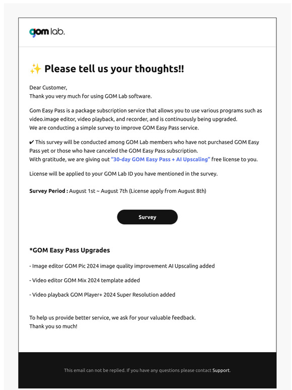GRETECH JAPAN Corp.: [GOM Lab] 30-day GOM Easy Pass + AI Upscaling Free ...