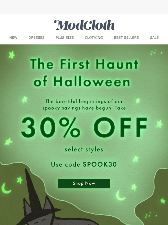 Modcloth Email Newsletters: Shop Sales, Discounts, and Coupon Codes