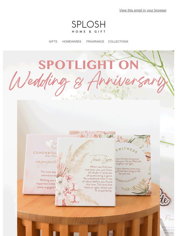 Splosh: Celebrate 💖 With Our New Wedding Collection! | Milled