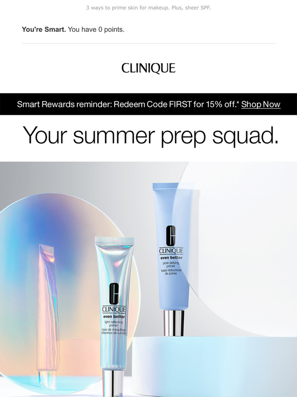 Clinique Email Newsletters: Shop Sales, Discounts, and Coupon Codes