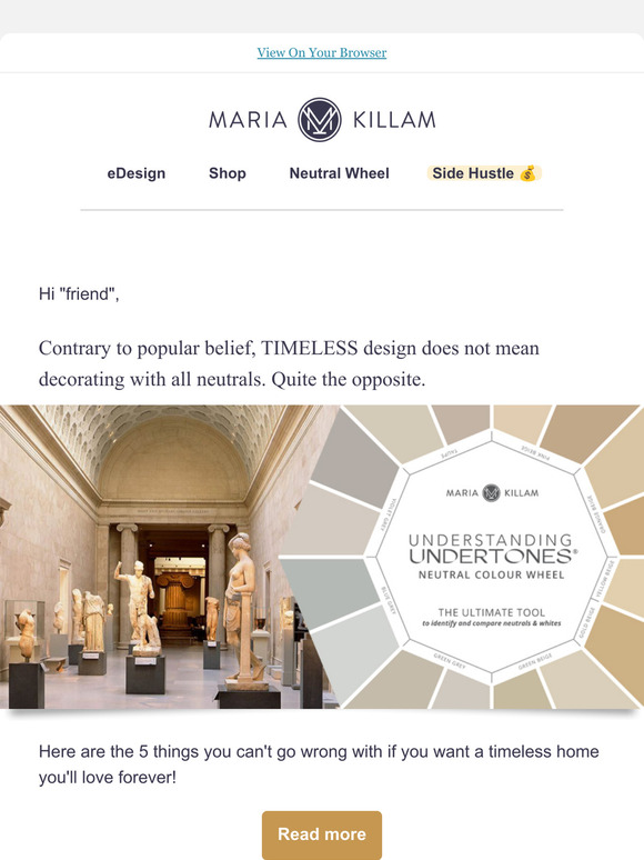 Maria Killam: 5 Design Elements for a Timeless Home | Milled