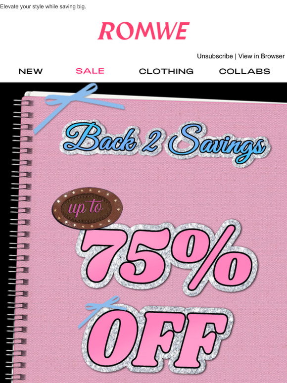 ROMWE: A SALE STORM is coming! There's Still Time... 99% OFF Plus FREE ...