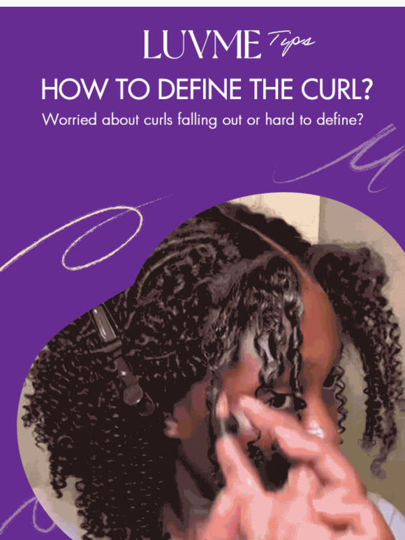 Luvme Hair: 💡HOW TO DEFINE THE CURL?💡 | Milled