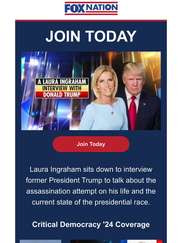 Fox News: Watch Laura Ingraham’s Exclusive With Former President Donald ...