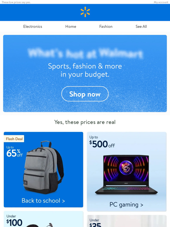 Walmart Email Newsletters: Shop Sales, Discounts, and Coupon Codes