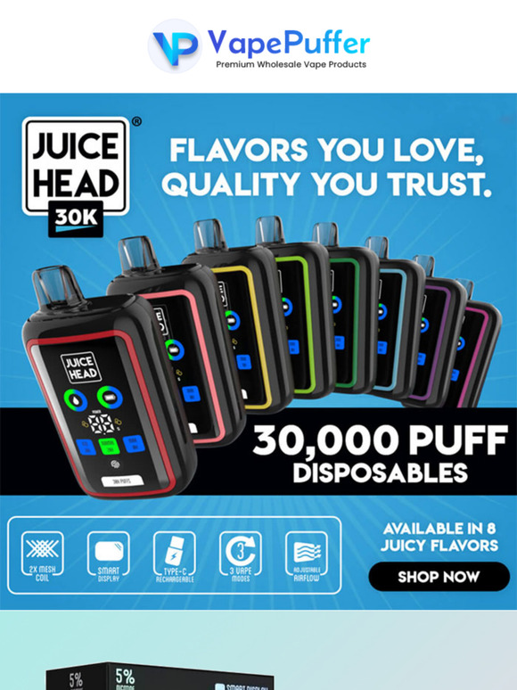 Vapepuffer: Introducing Our Exciting New Product! - Juice Head 30K ...