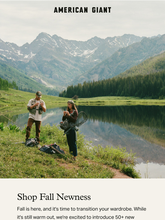 American Giant: FALL NEWNESS IS HERE | Milled