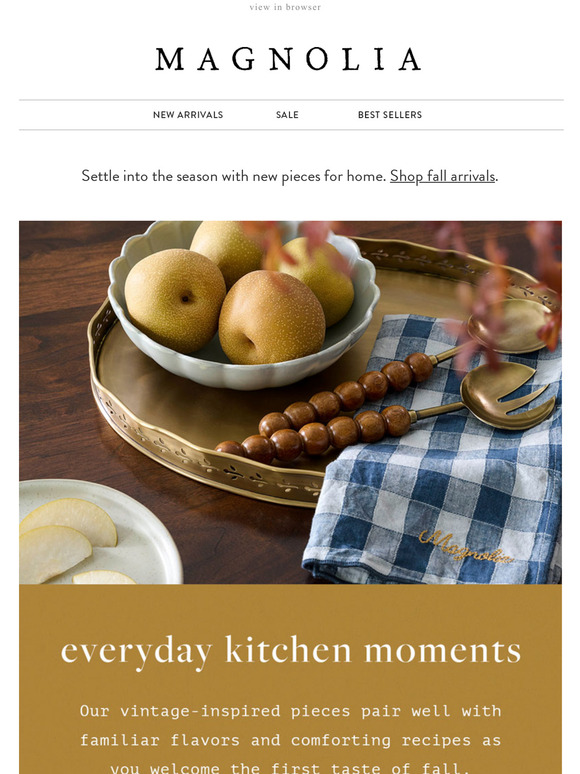 Magnolia Email Newsletters: Shop Sales, Discounts, and Coupon Codes