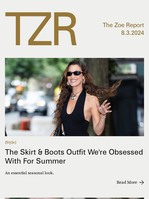 The Zoe Report: The Skirt & Boots Outfit We're Obsessed With For Summer ...