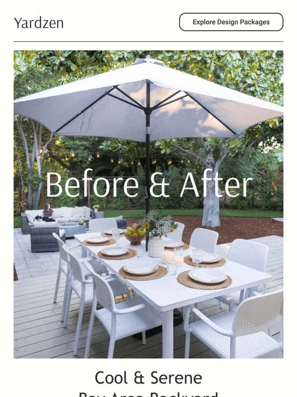 Yardzen: NEW Before + After: A Cool Bay Area Backyard | Milled
