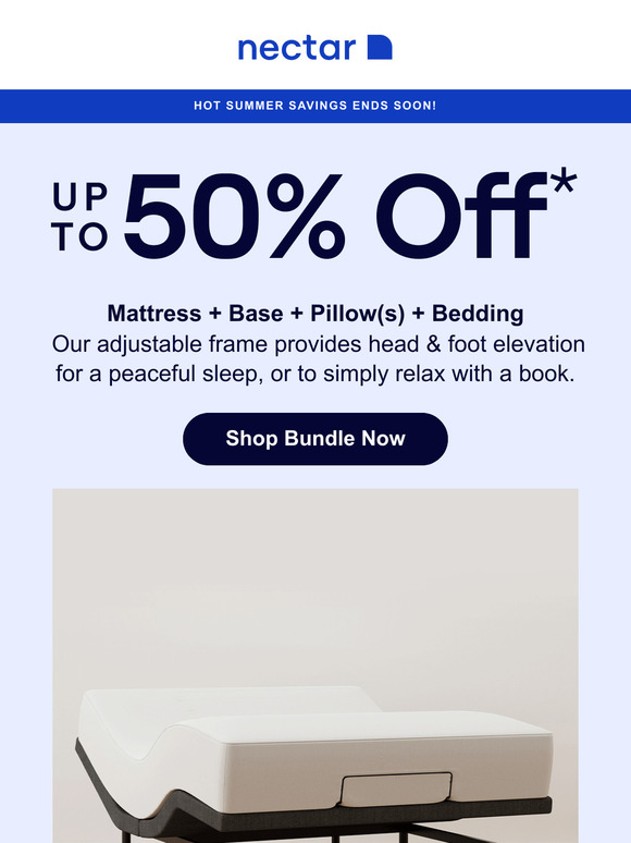 Nectar Sleep: Bed + Base + Bonus Bedding = Bliss 💤🌙 | Milled