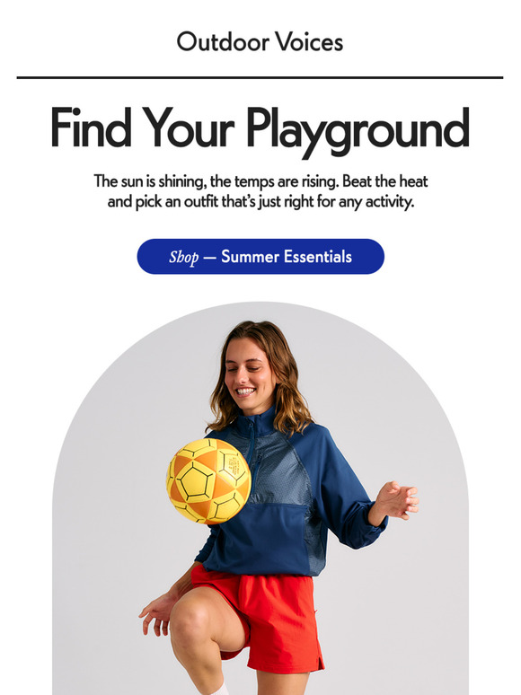 Outdoor Voices Email Newsletters: Shop Sales, Discounts, and Coupon Codes