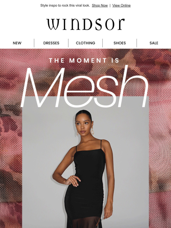 Windsor Fashions: Sheer Details: Mesh Trend | Milled