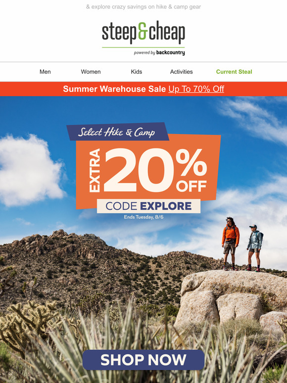 steep&cheap: Use code EXPLORE for an extra 20% off | Milled