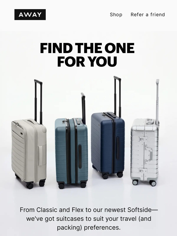 Away Email Newsletters: Shop Sales, Discounts, and Coupon Codes